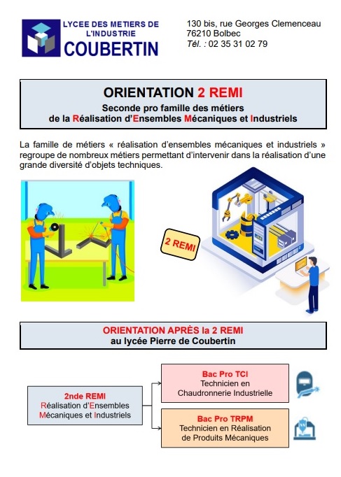 Présentation formation métiers de l'usinage - Lycée des métiers de l ...