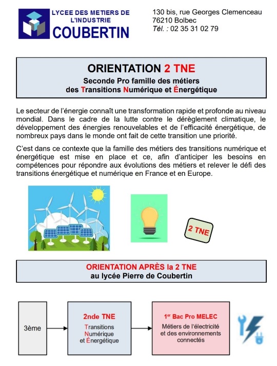 Présentation formation métiers de l'électricité - Lycée des métiers de ...
